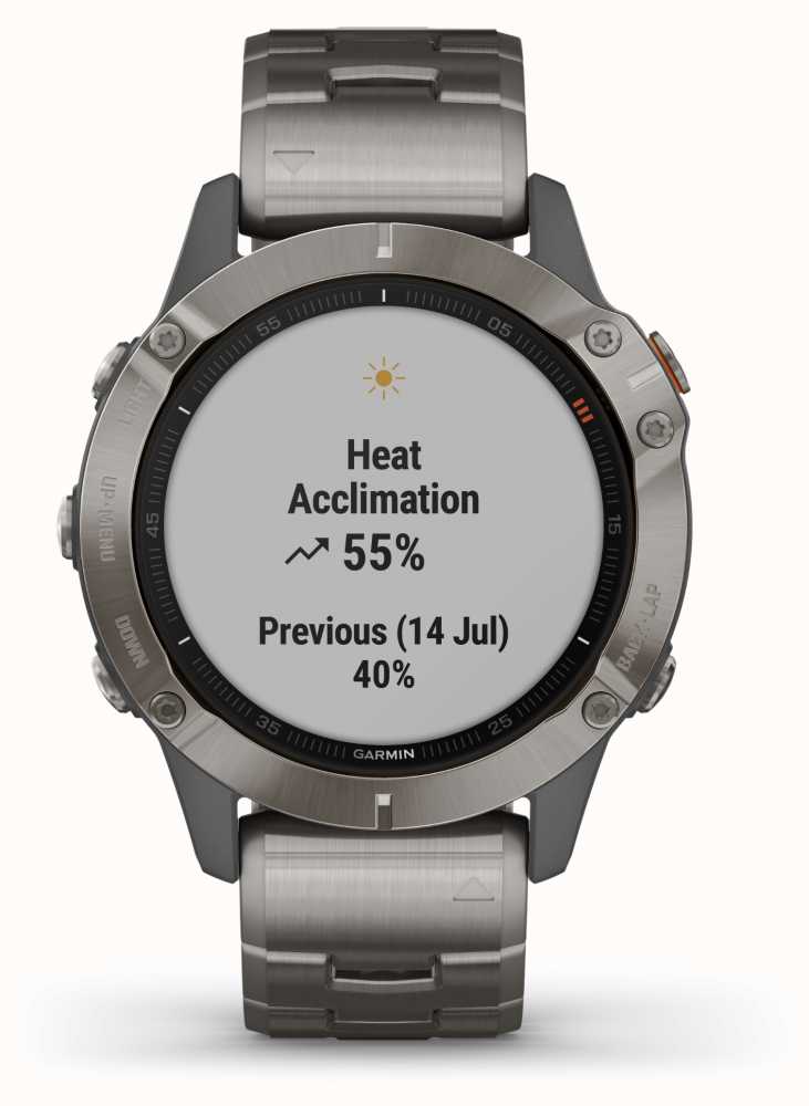 Garmin Fenix 6 Pro Safira Titânio Cinza Pulseira De Titânio E